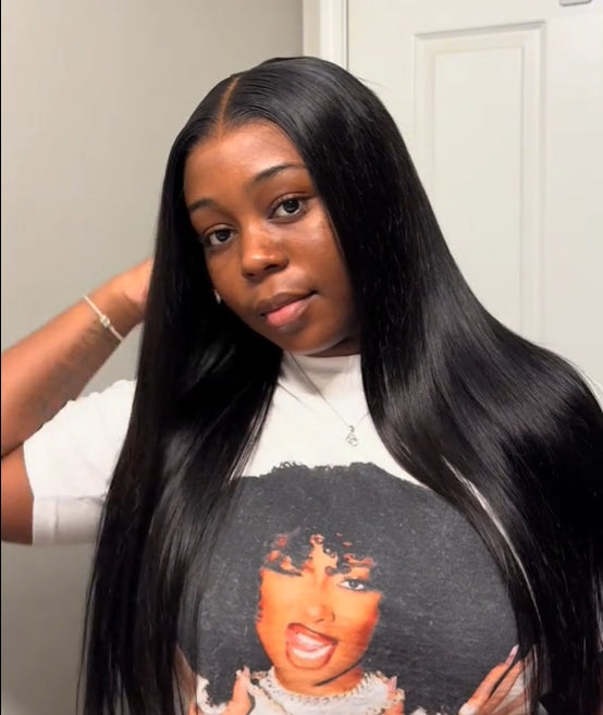 @therealivyb Same 24 inch M-CAP Wear Go 9x6 HD Lace Straight Hair Glue ...