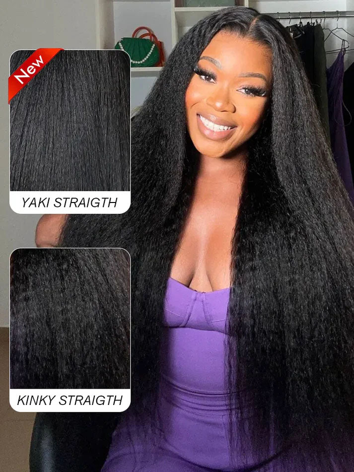 Simidola M-CAP Wear Go 9x6 HD Lace Pre Bleached Tiny Knots Kinky Strai ...